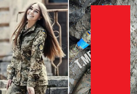 【閲覧注意】ウクライナの美女兵士、戦場でめちゃくちゃにヤられた状態で見つかる（画像あり）