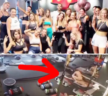 【流出】男性トレーナー1人、女性客17人のジム、ガチでセ○クスし放題だった・・・（動画あり）